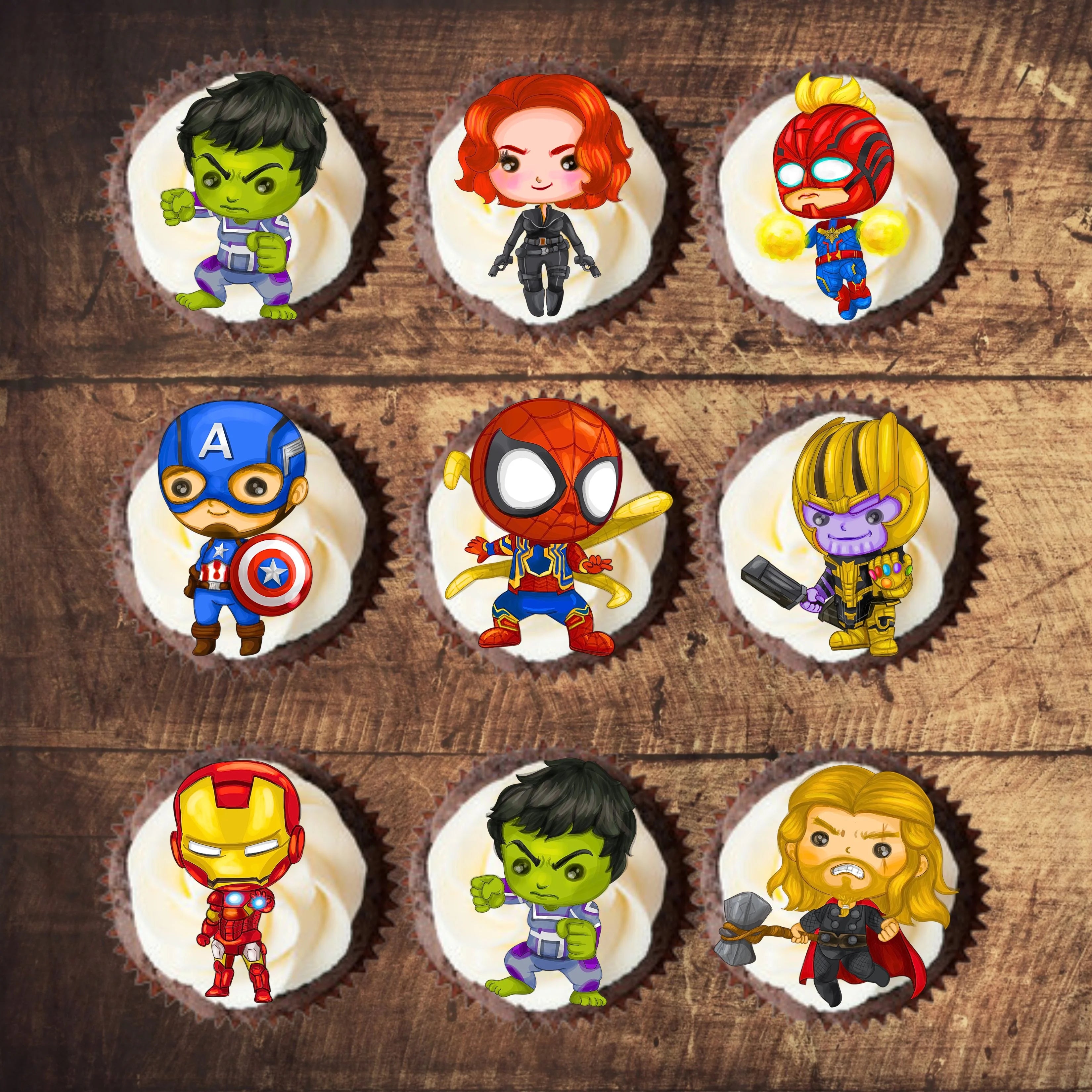Superhero Edible Cupcake Toppers - Cian's Cupcake Toppers